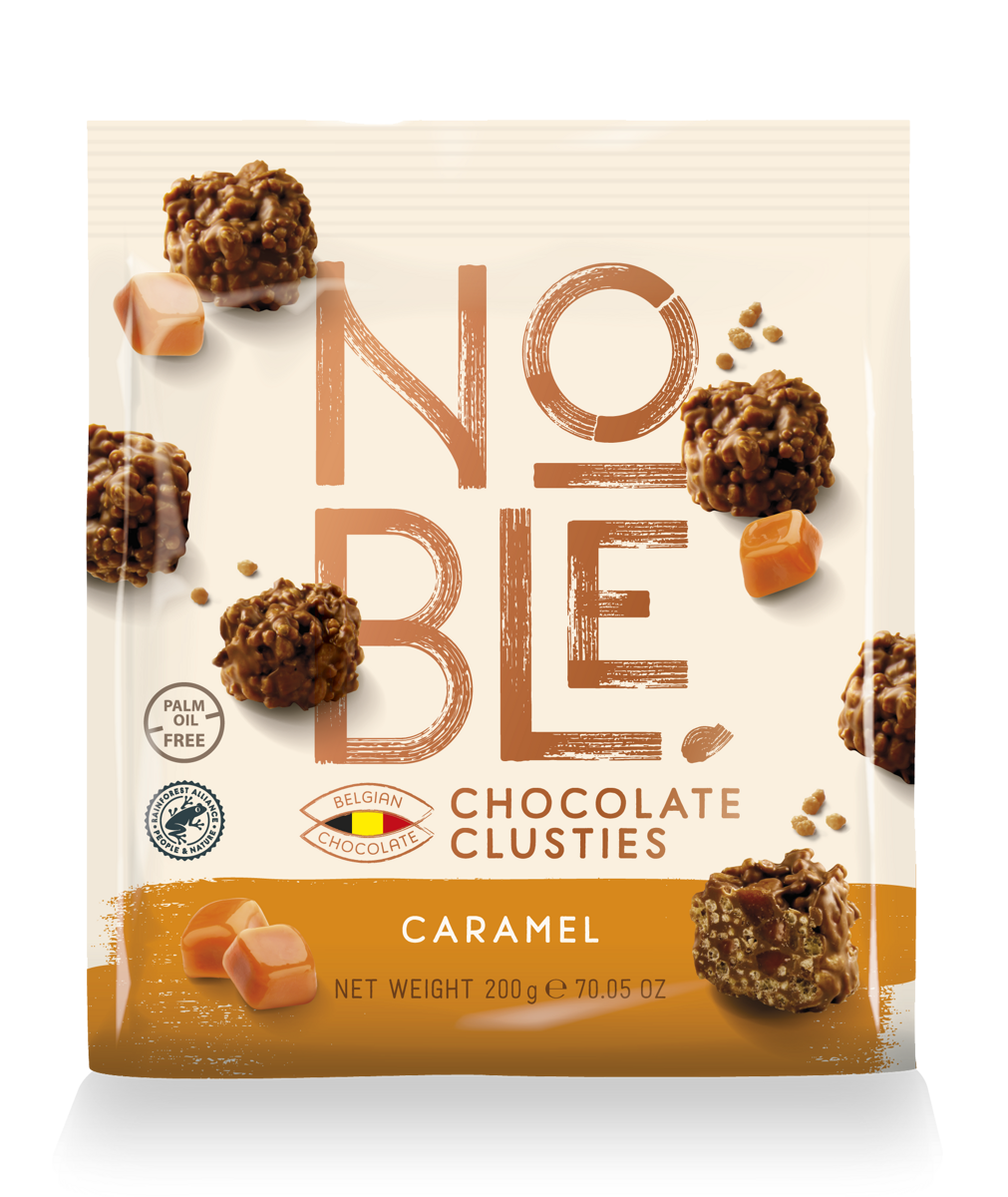 Clusters caramel Noble Food Group | Verrukkelijke Belgische chocolade ...